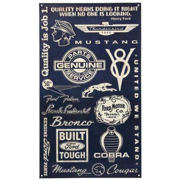 Ford Logo Tin Sign | CAVES